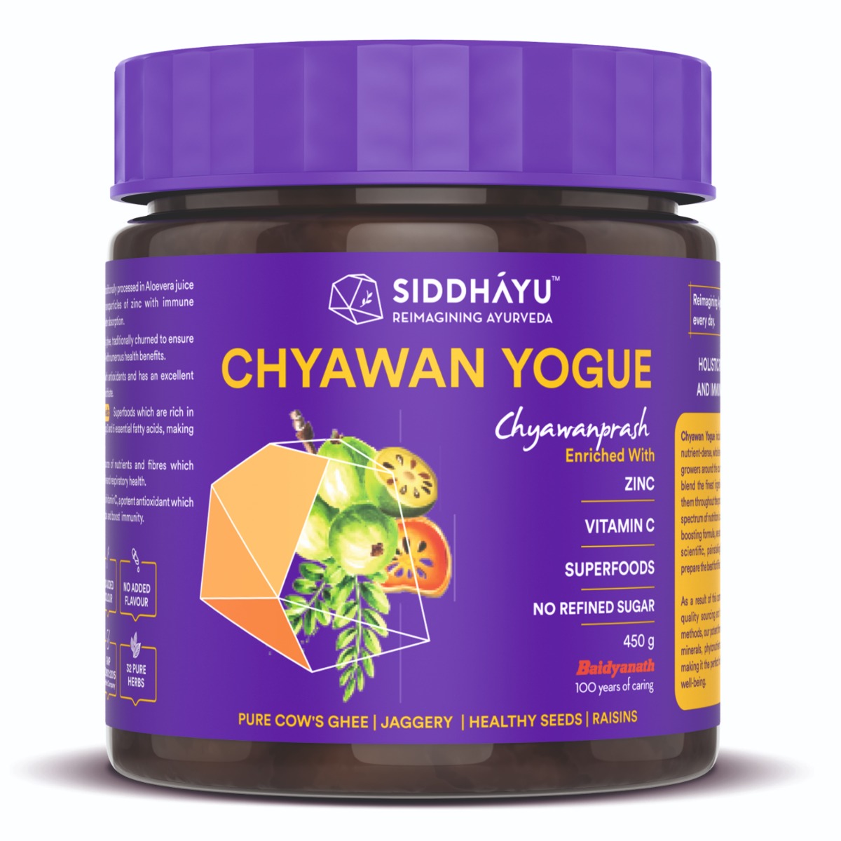Siddhayu Chyawan Yogue Chyawanprash, 450 gm Price, Uses, Side Effects ...