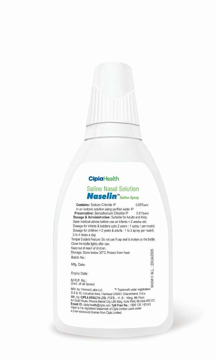 Naselin Saline Nasal Spray, 20 ml Price, Uses, Side Effects ...