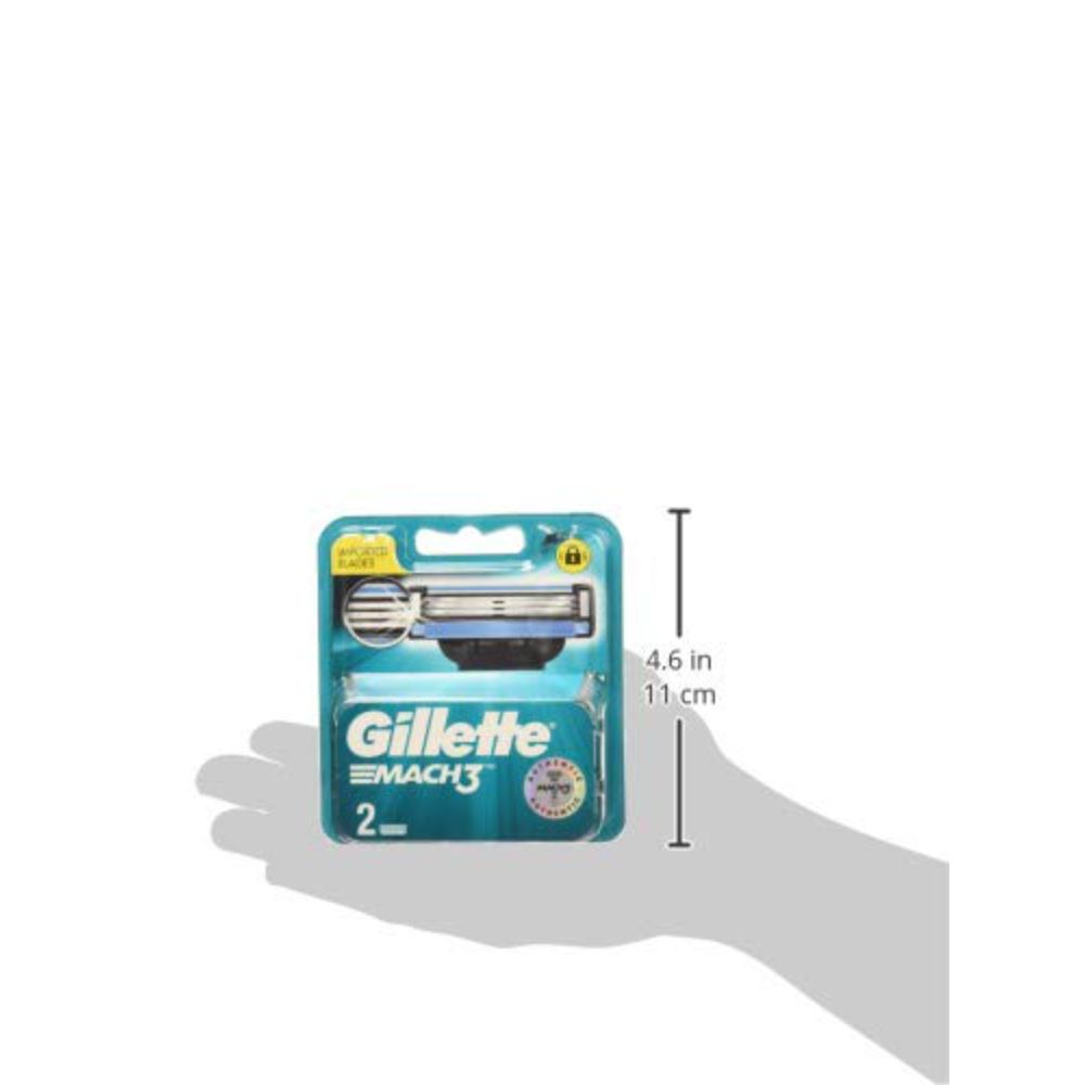 Gillette Mach 3 Cartridge, 2 Count Price, Uses, Side Effects ...
