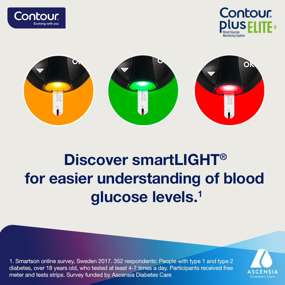 Contour Plus Elite Blood Glucose Monitoring System with Free 20 Strips ...