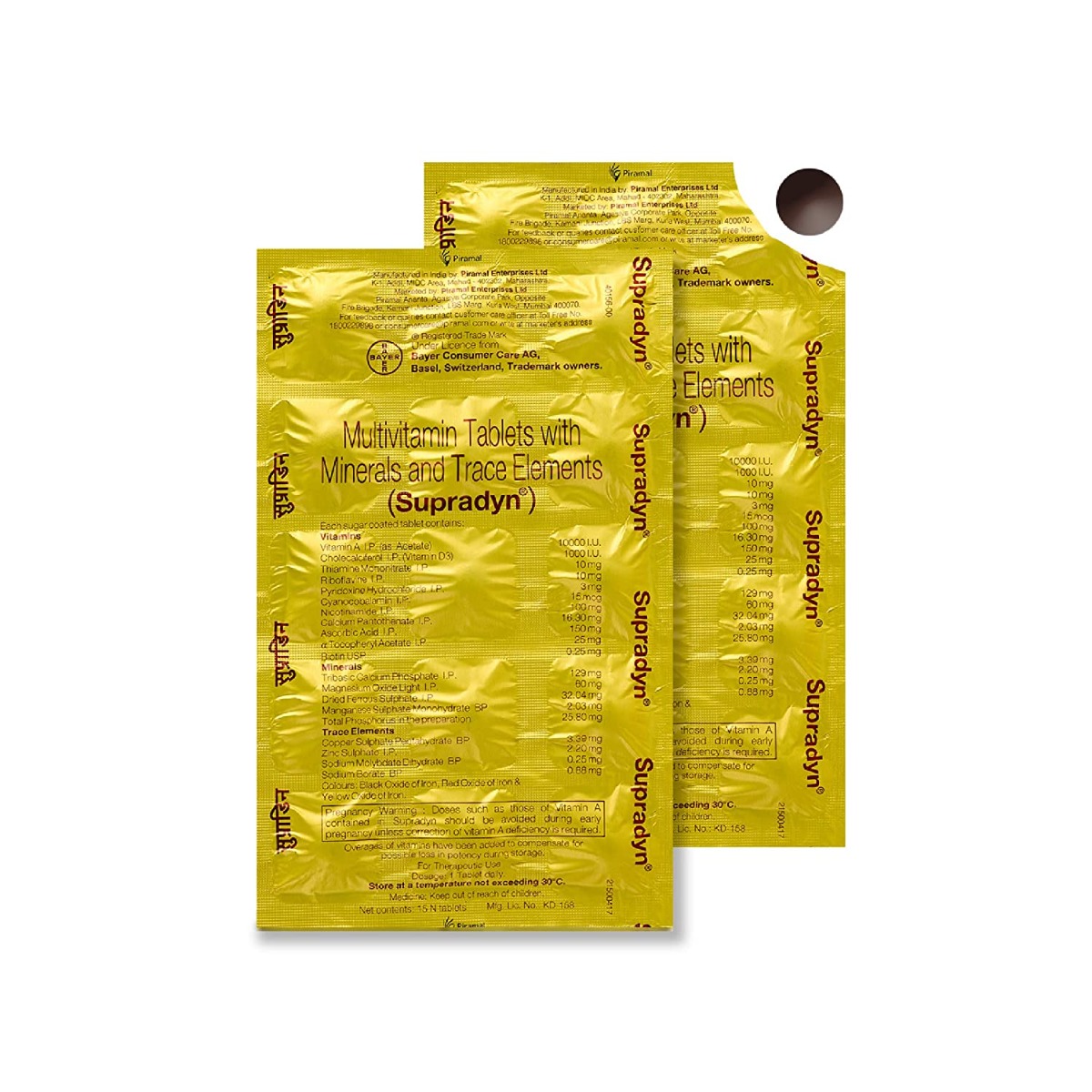 Supradyn Tablet 15's Price, Uses, Side Effects, Composition - Apollo ...