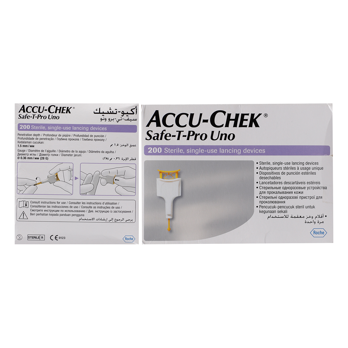Accu-Chek Safe-T-Pro Uno Lancets, 200 Count Price, Uses, Side Effects ...