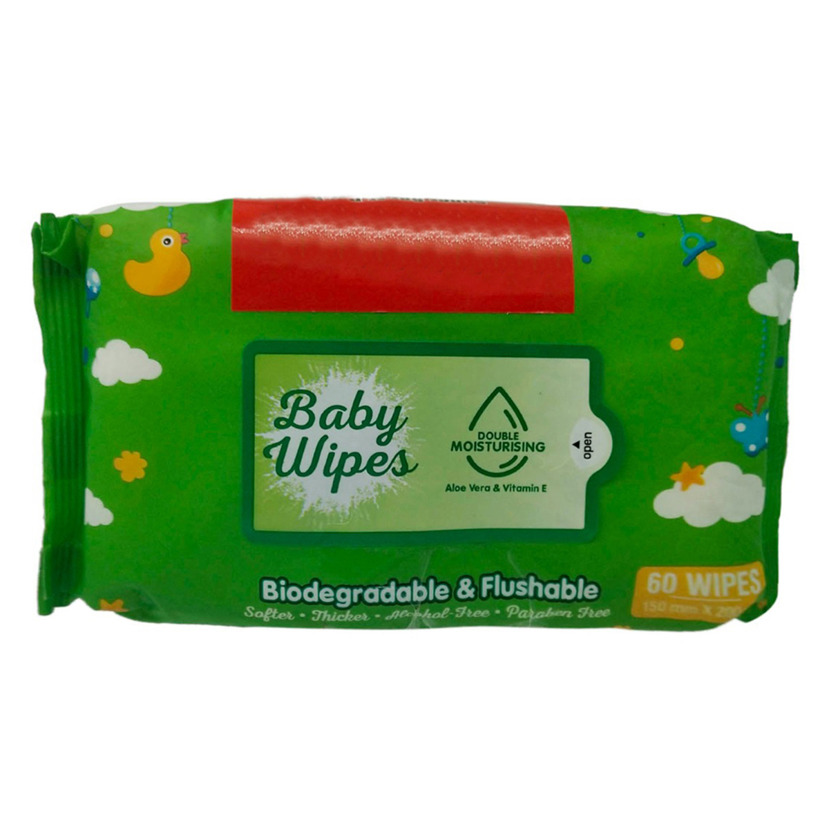 Apollo Life Biodegradable & Flushable Baby Wipes, 120 Count (2 x 60 ...