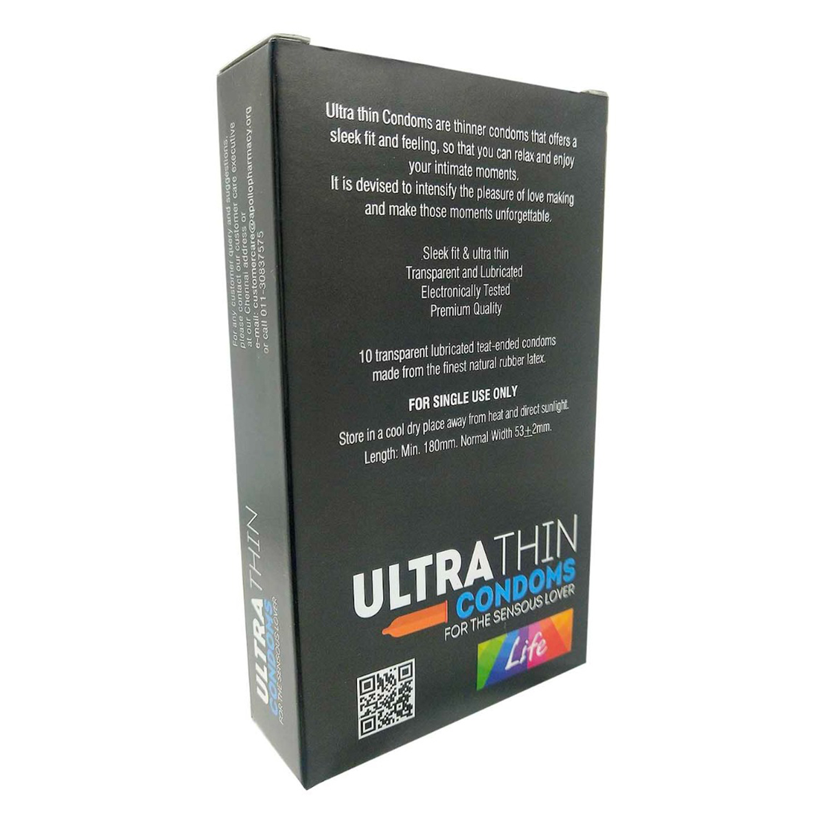 Apollo Life Ultrathin Condoms, 10 Count Price, Uses, Side Effects ...