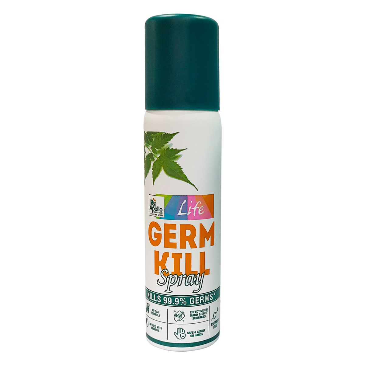 Buy Apollo Life Germ Kill Spray, 200 ml (2x100 ml) | 19 Minutes ...