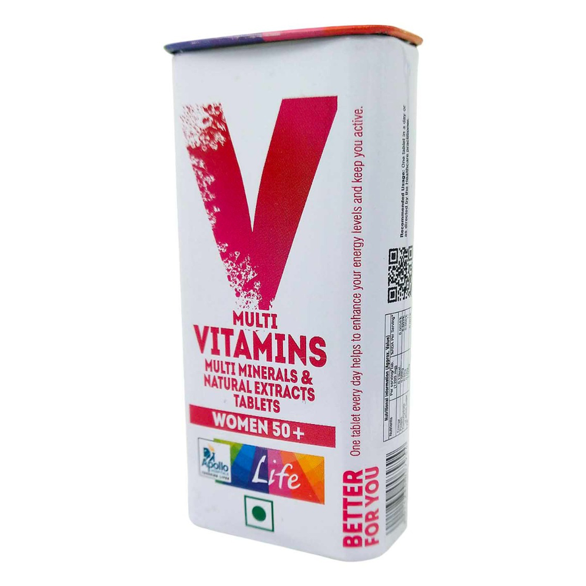 Buy Apollo Life Multi Vitamin 50+ For Women Tablets 30's - Apollo Pharmacy.