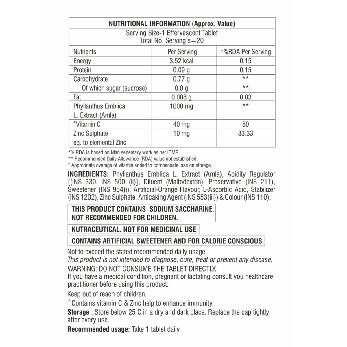 Apollo Pharmacy Vitamin C Effervescent, 20 Tablets Price, Uses, Side ...