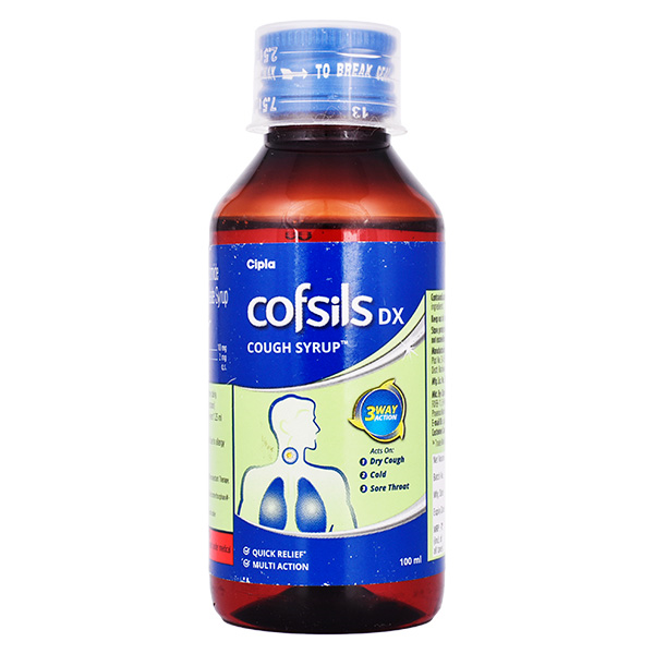 Buy Cofsils DX Cough Syrup, 100 ml | 19 Minutes Delivery | Apollo Pharmacy