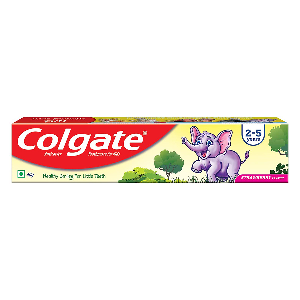 Buy Colgate Natural Strawberry Flavour Kids Toothpaste for 3 to 5 Years ...