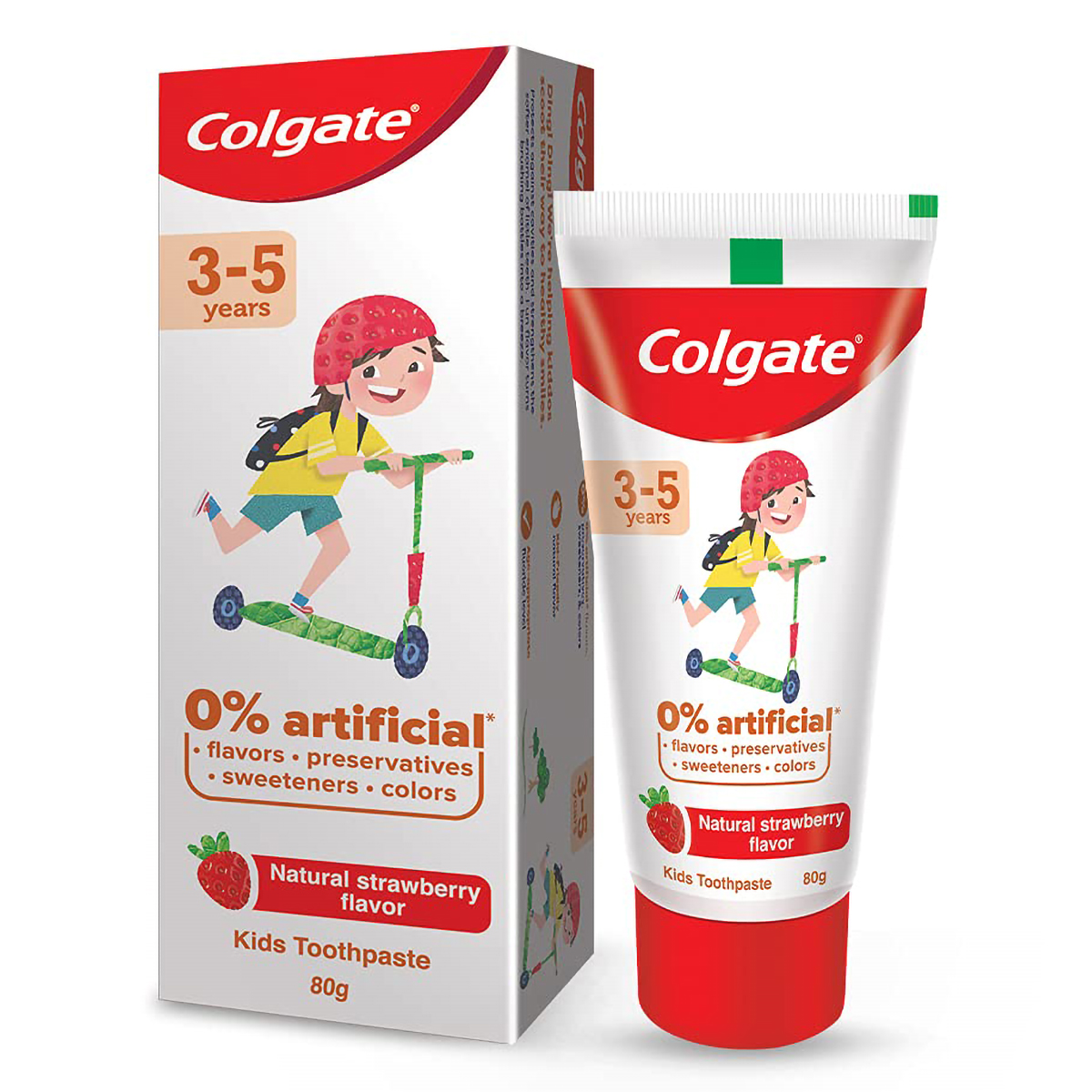Buy Colgate Natural Strawberry Flavour Kids Toothpaste, 80 gm | 19 ...