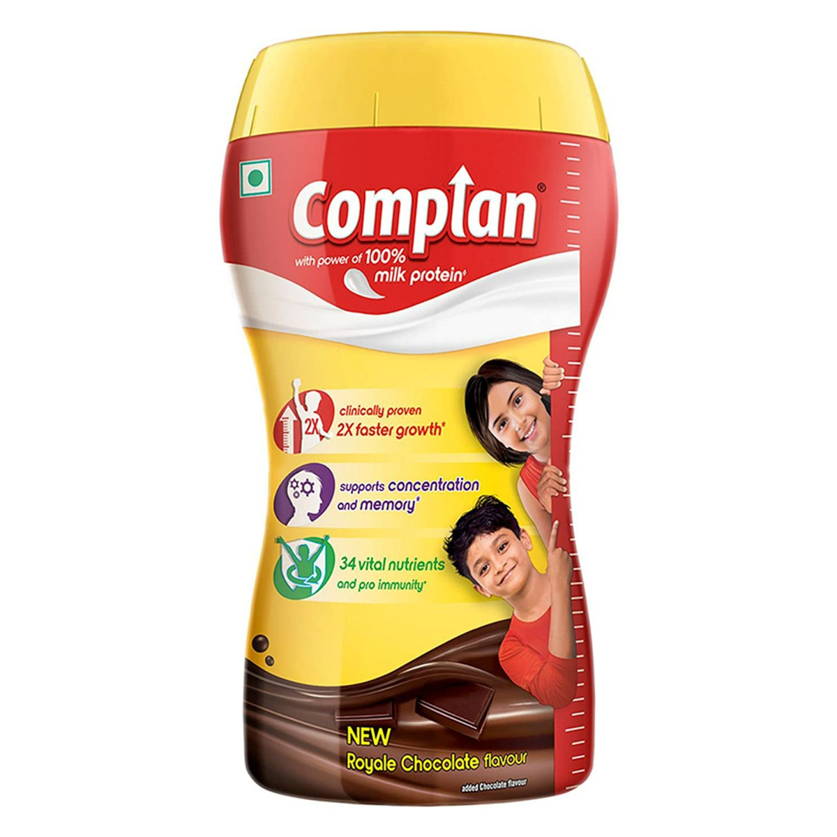 Buy Complan Royale Chocolate Flavour Nutrition Powder, 200 gm Jar | 19 ...