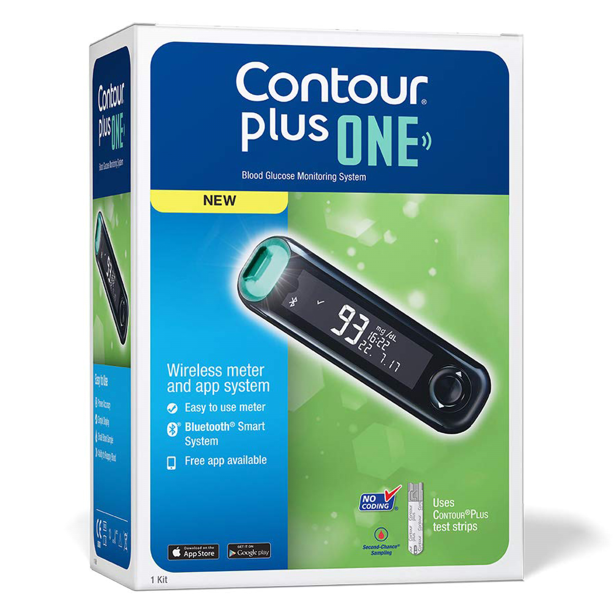 Buy Contour Plus One Blood Glucose Monitoring System, 1 Kit | 19 ...