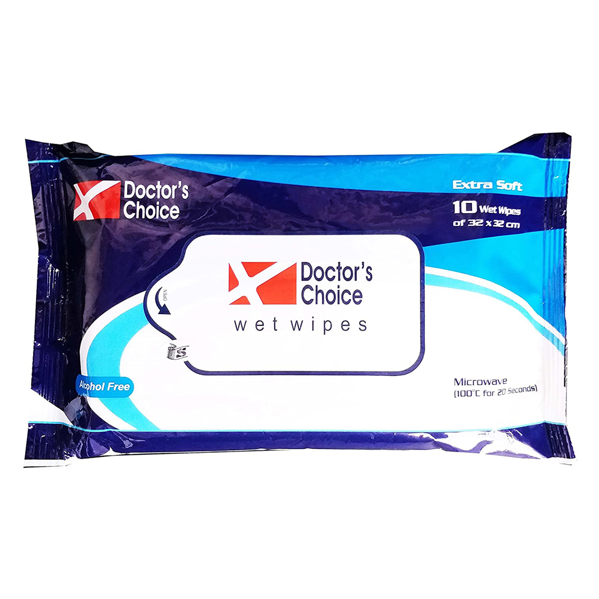 Buy Doctor's Choice Alcohol Free Wet Wipes, 10 Count | 19 Minutes ...