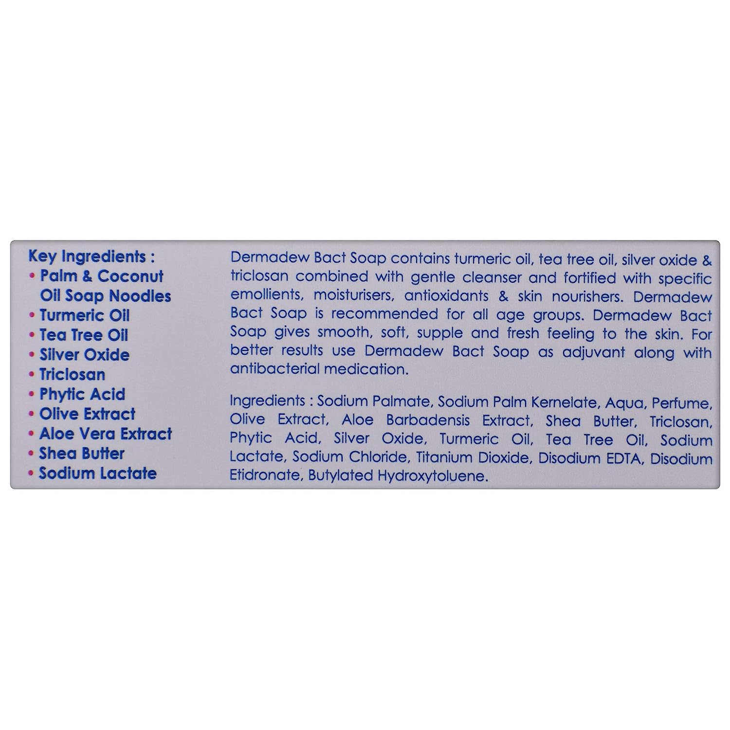 Dermadew Bact Soap, 75 gm Price, Uses, Side Effects, Composition ...