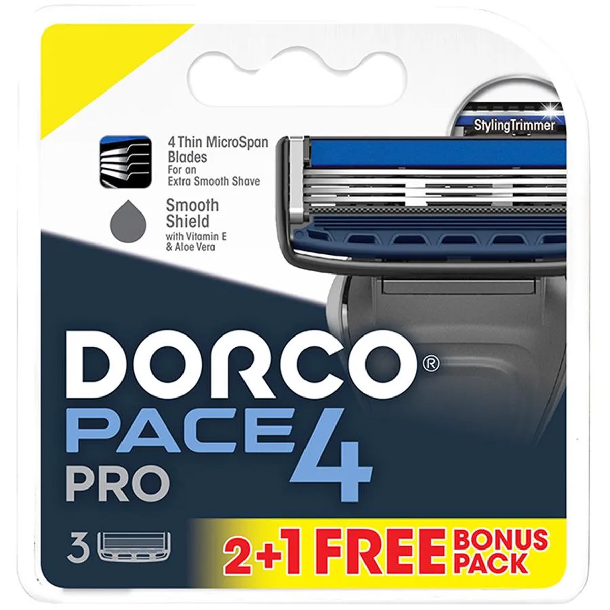 Dorco Pace 4 Pro Cartridges, 2 Count Price, Uses, Side Effects ...