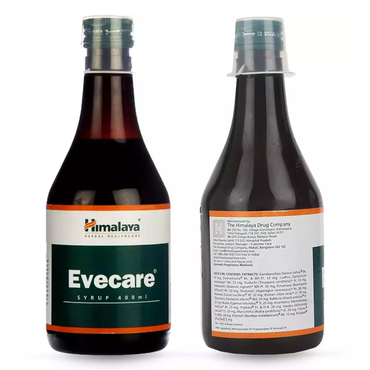 Buy Himalaya Evecare Syrup, 400 ml | 19 Minutes Delivery | Apollo Pharmacy