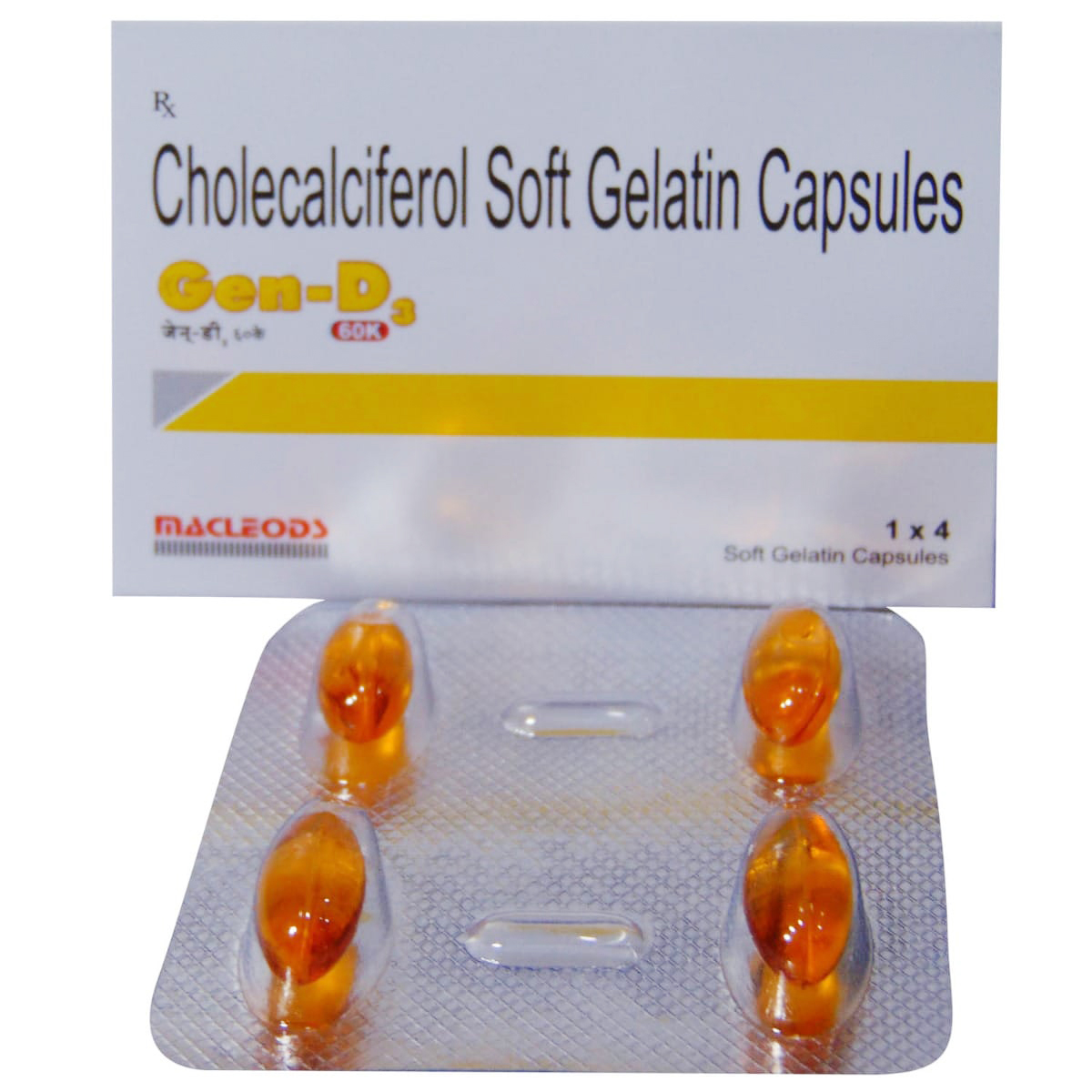 Gen-D3 60K Capsule 4's Price, Uses, Side Effects, Composition - Apollo ...