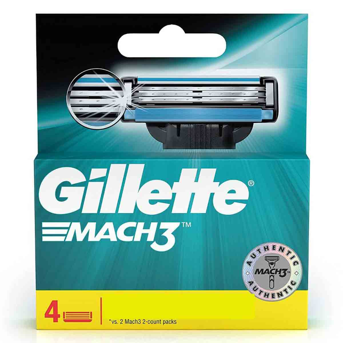 Buy Gillette Mach3 Cartridge 4S - Apollo Pharmacy.