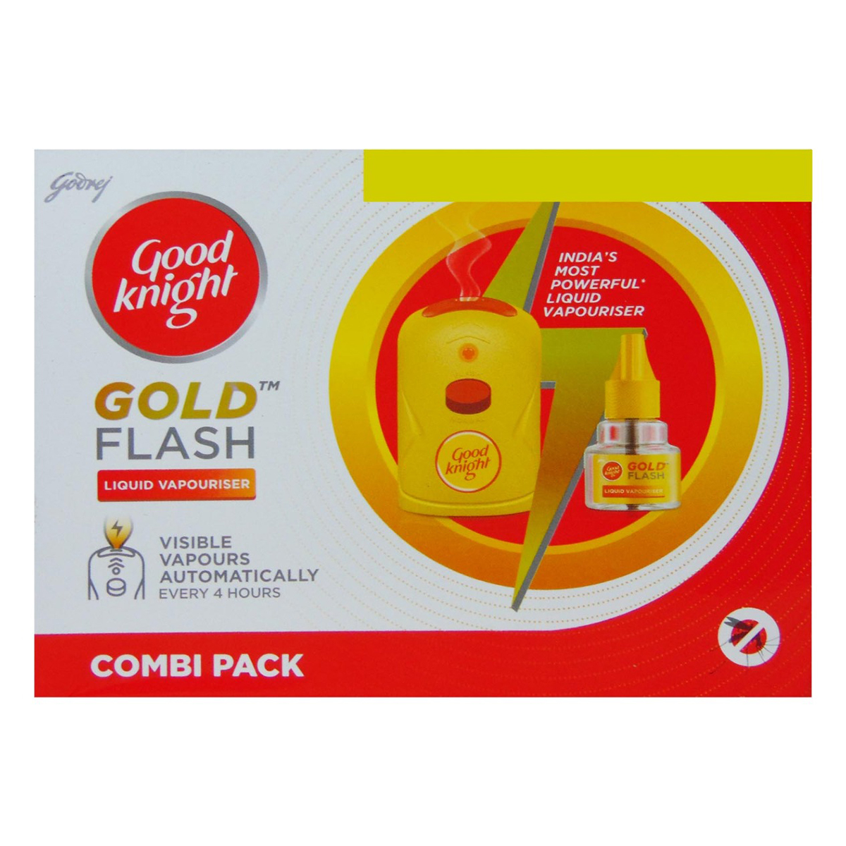Buy Good Knight Gold Flash Machine + Refill, 1 Kit | 19 Minutes ...