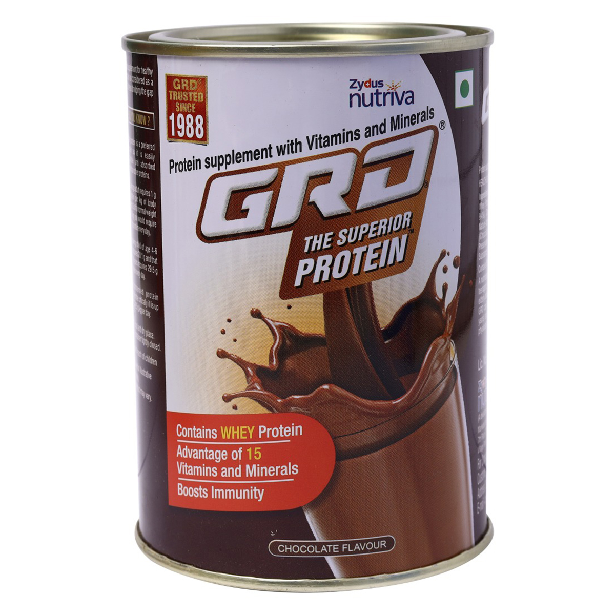 Buy GRD Smart Swiss Chocolate Flavour Superior Whey Protein Powder, 200 ...