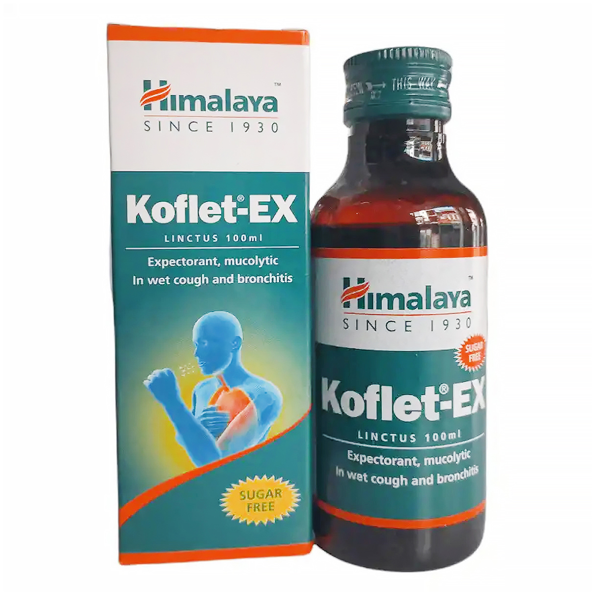 Himalaya Koflet-EX Sugar Free Linctus syrup, 100 ml Price, Uses, Side ...