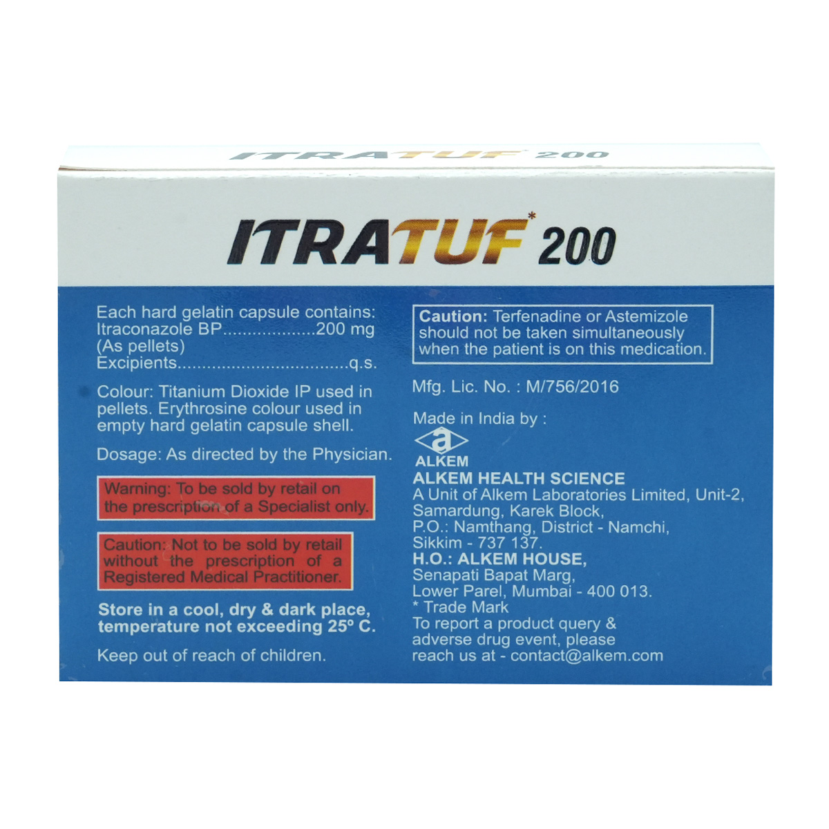 Itratuf 200 Capsules 15's Price, Uses, Side Effects, Composition ...