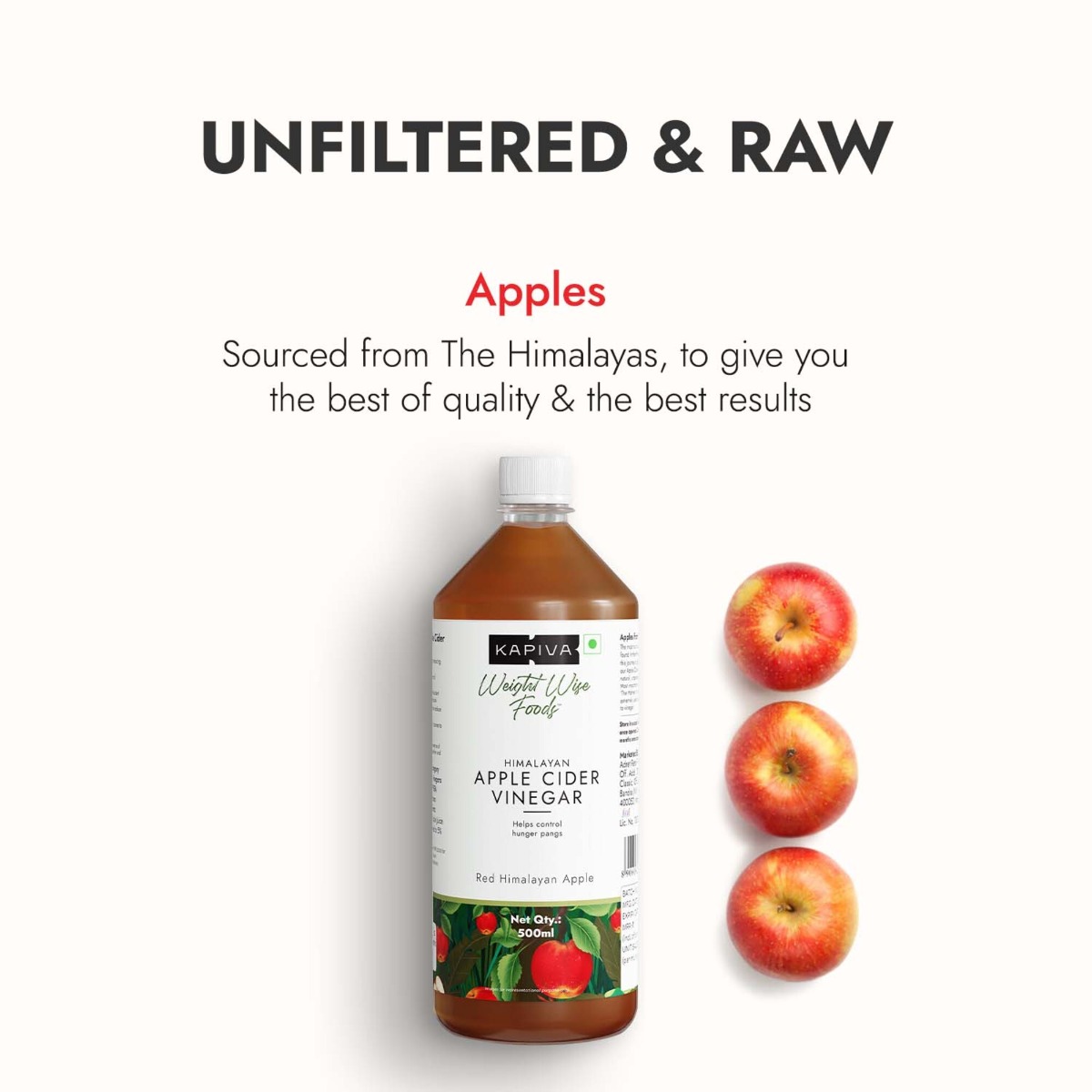 Kapiva Himalayan Apple Cider Vinegar, 500 ml Price, Uses, Side Effects ...