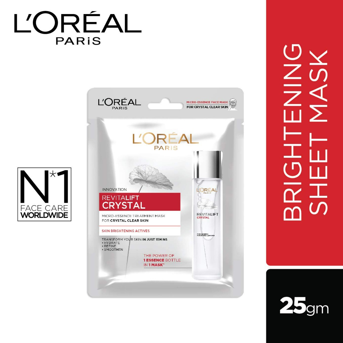 Buy L'Oreal Paris Revitalift Crystal Brightening Face Mask, 25 gm | 19 ...