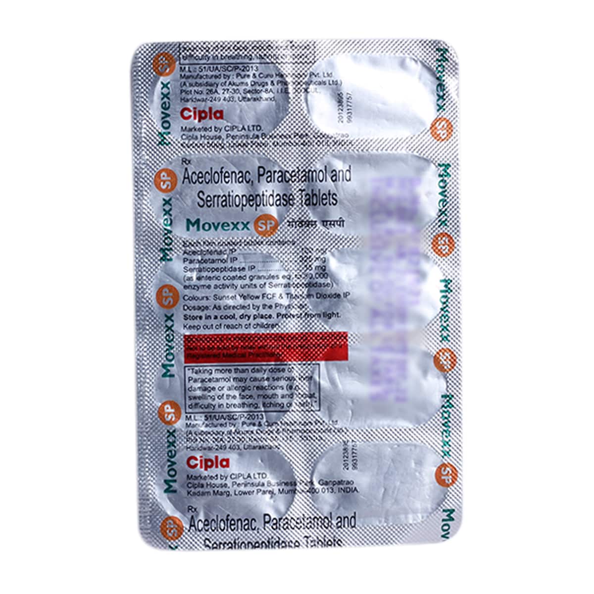 Acenac-Sp Tablet 10's Price, Uses, Side Effects, Composition - Apollo ...