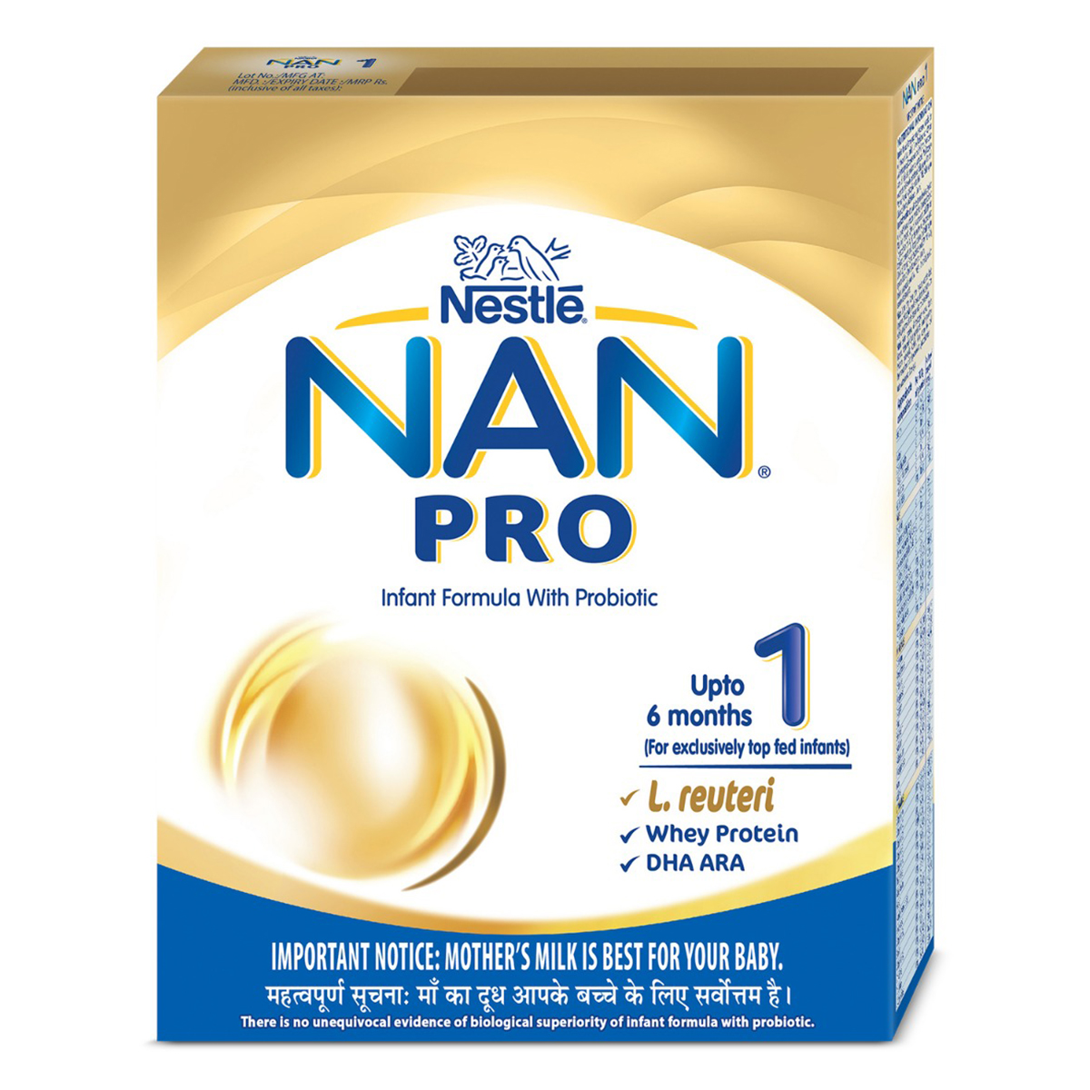 Buy Nestle Nan Pro Stage 1 Refill Upto 6Months 400g - Apollo Pharmacy.