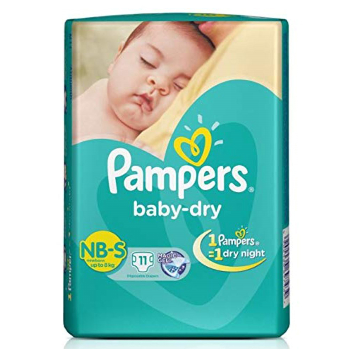 Pampers Baby-Dry Diapers New Born-Small, 11 Count | Uses, Benefits ...