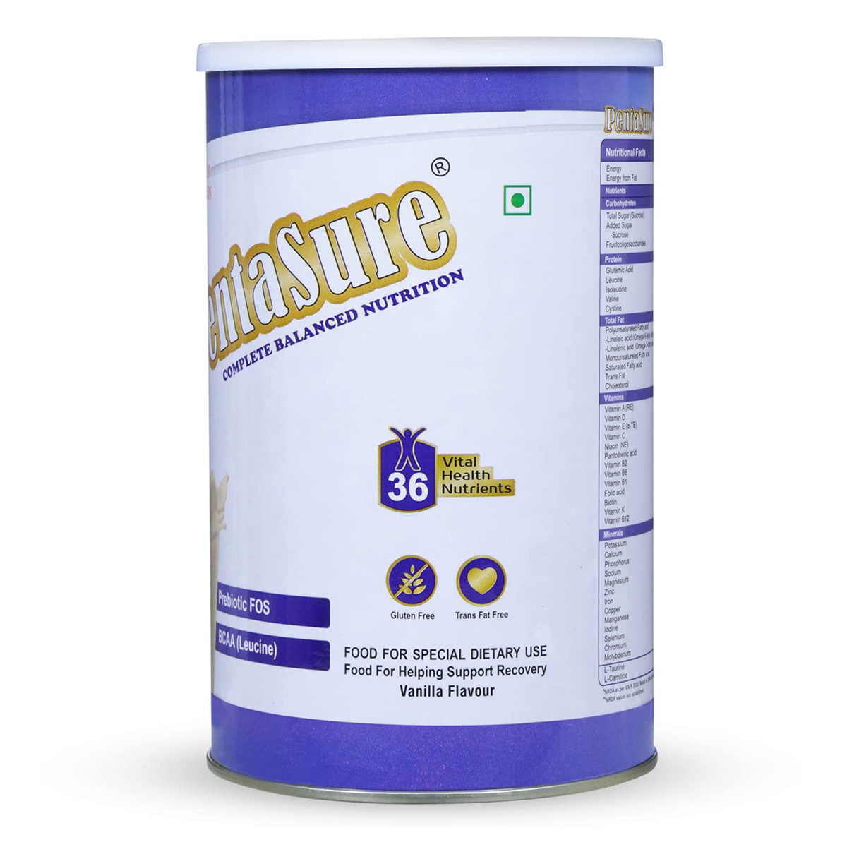 Pentasure Vanilla Flavour Nutritional Powder, 400 gm Tin | Uses ...