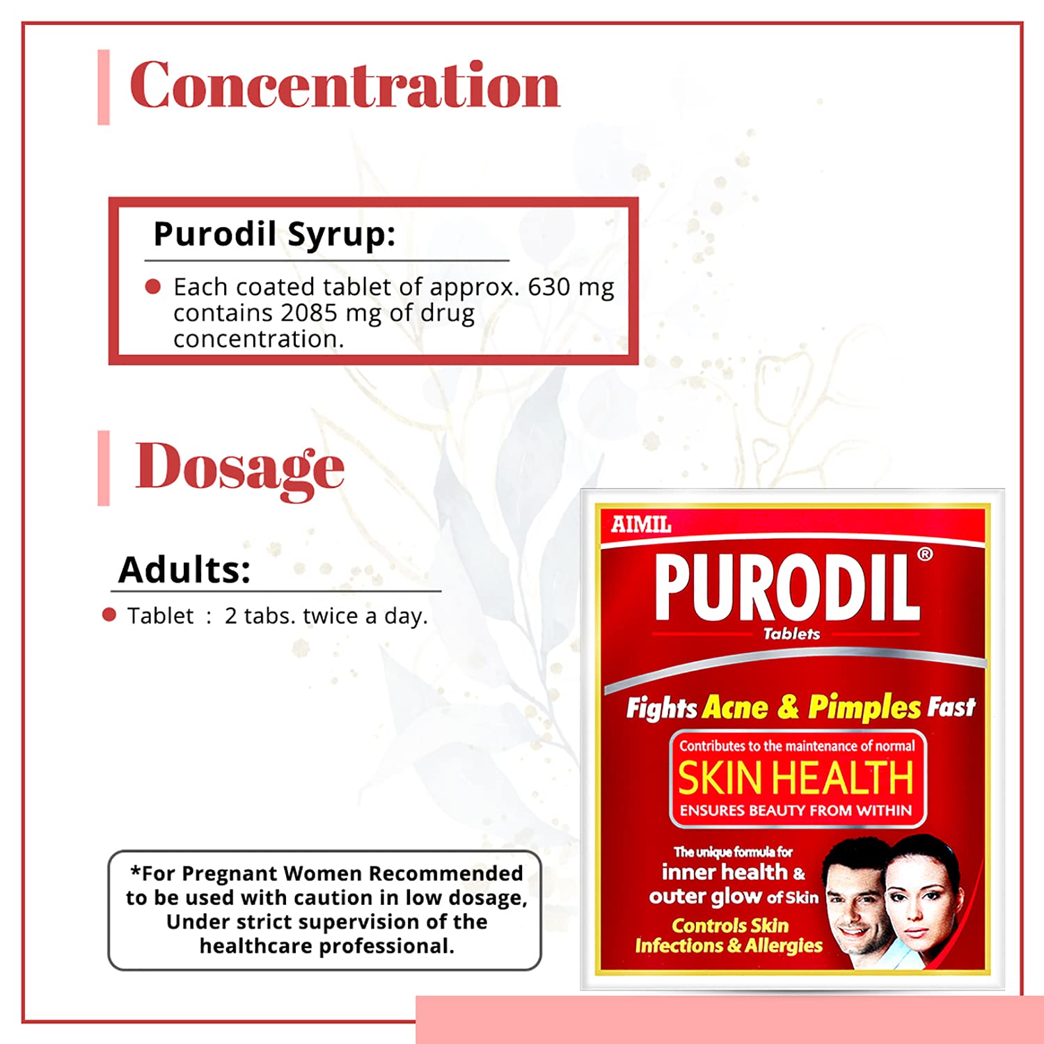 Aimil Purodil, 30 Tablets Price, Uses, Side Effects, Composition ...
