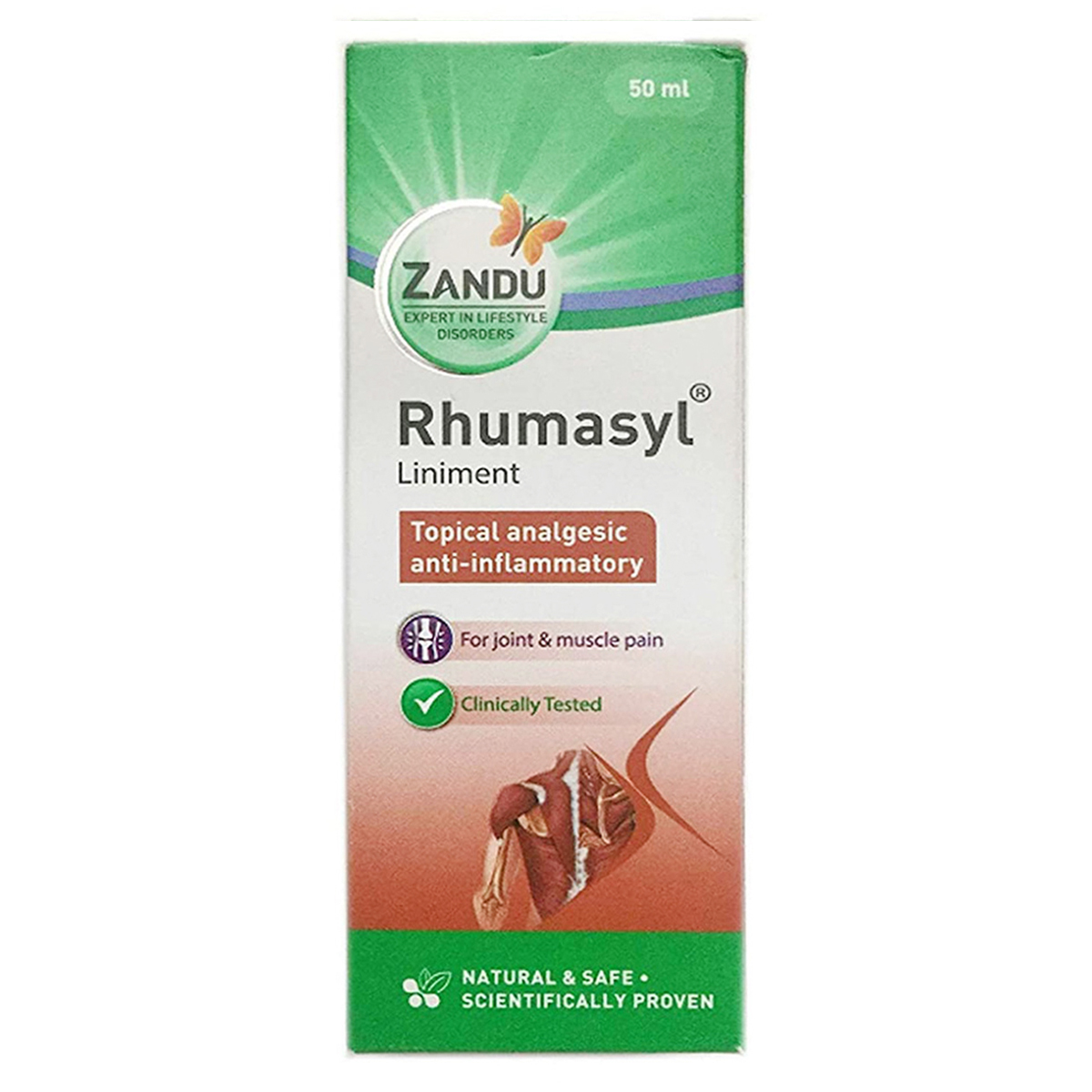 Rhumasyl Liniment 50Ml (Zandu) Price, Uses, Side Effects, Composition ...