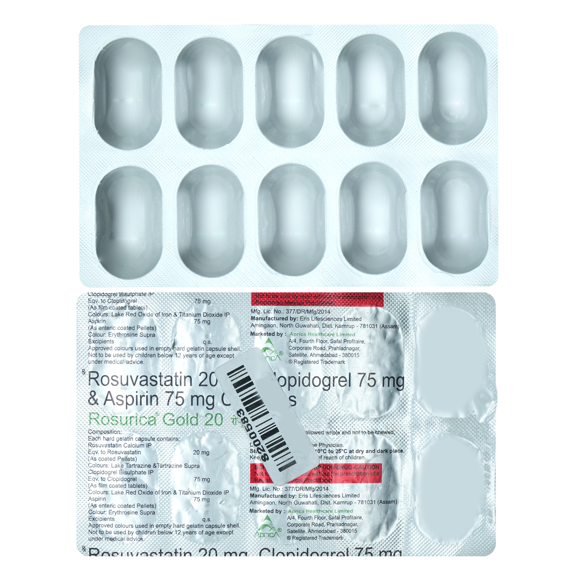 Asteros Gold 20 Capsule 10's Price, Uses, Side Effects, Composition ...