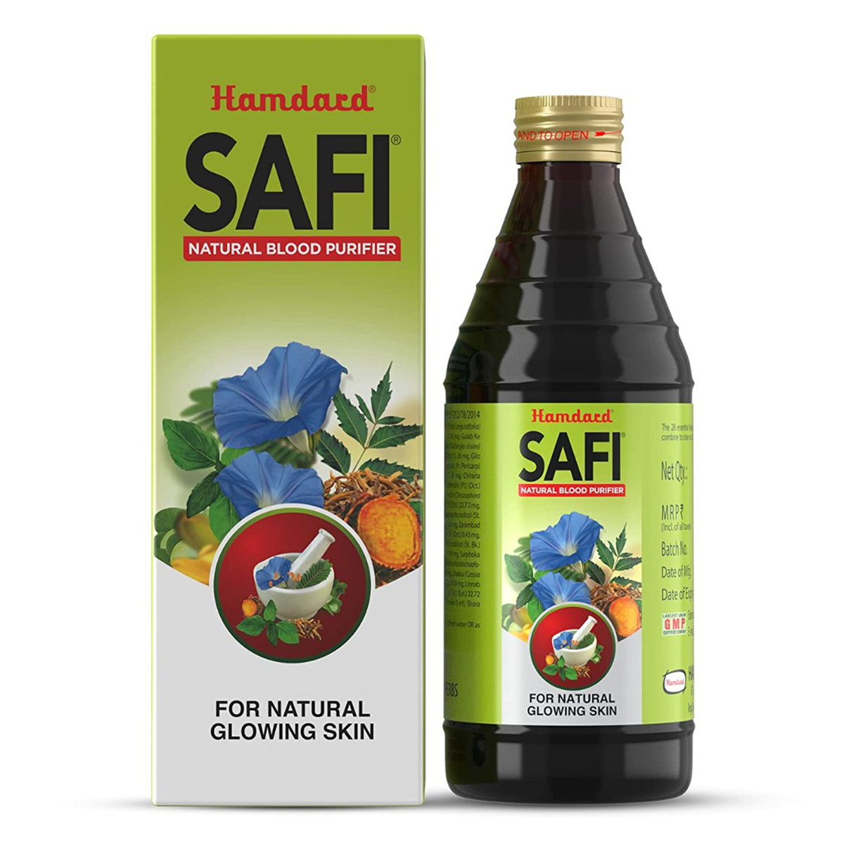 Buy Hamdard Safi Natural Blood Purifier Syrup, 500 ml | 19 Minutes ...