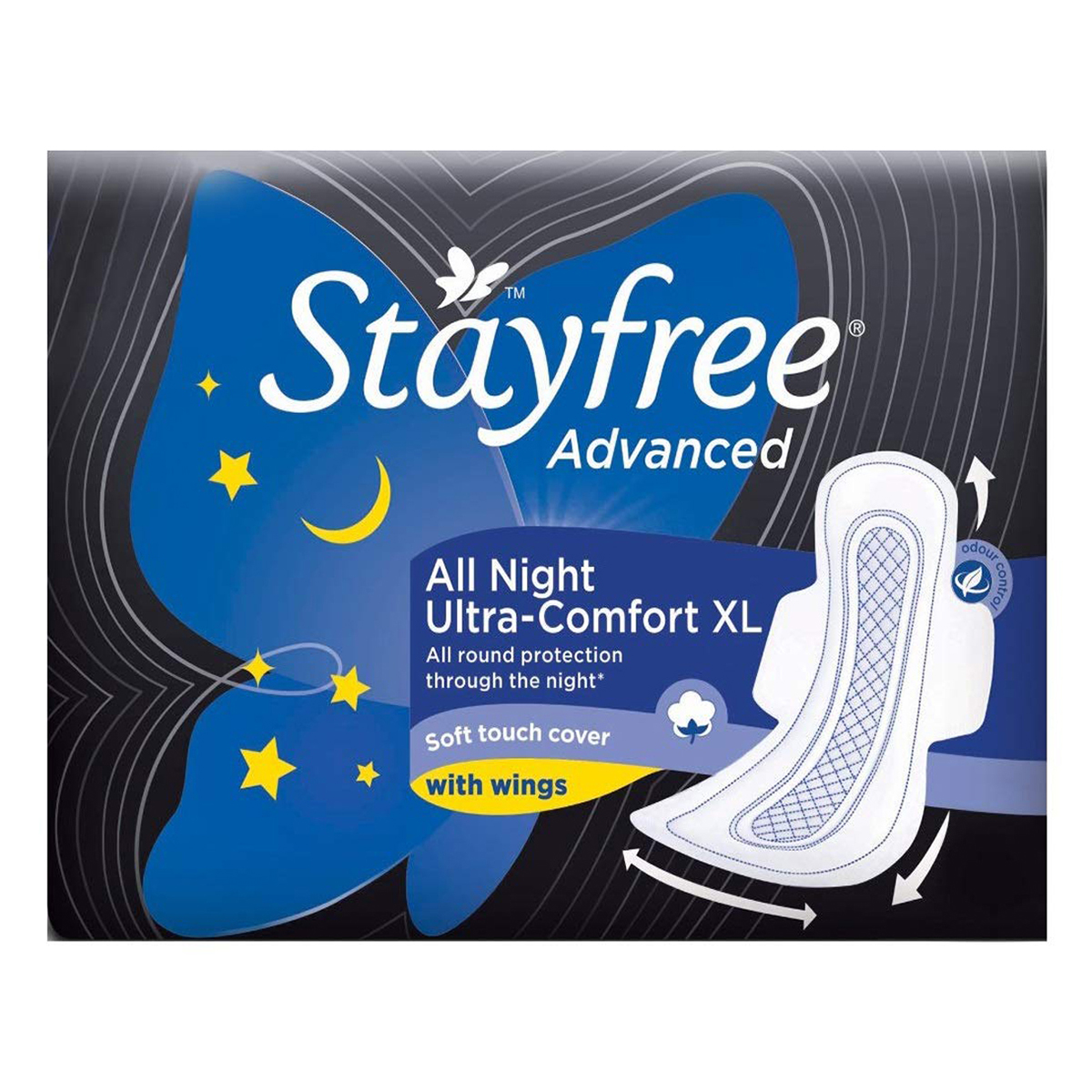 Stayfree Advanced All Night Ultra - Comfort Pads With Wings XL, 7 Count ...