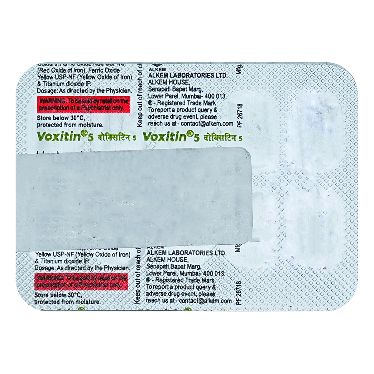 Voxigain-5 Tablet 10's Price, Uses, Side Effects, Composition - Apollo ...