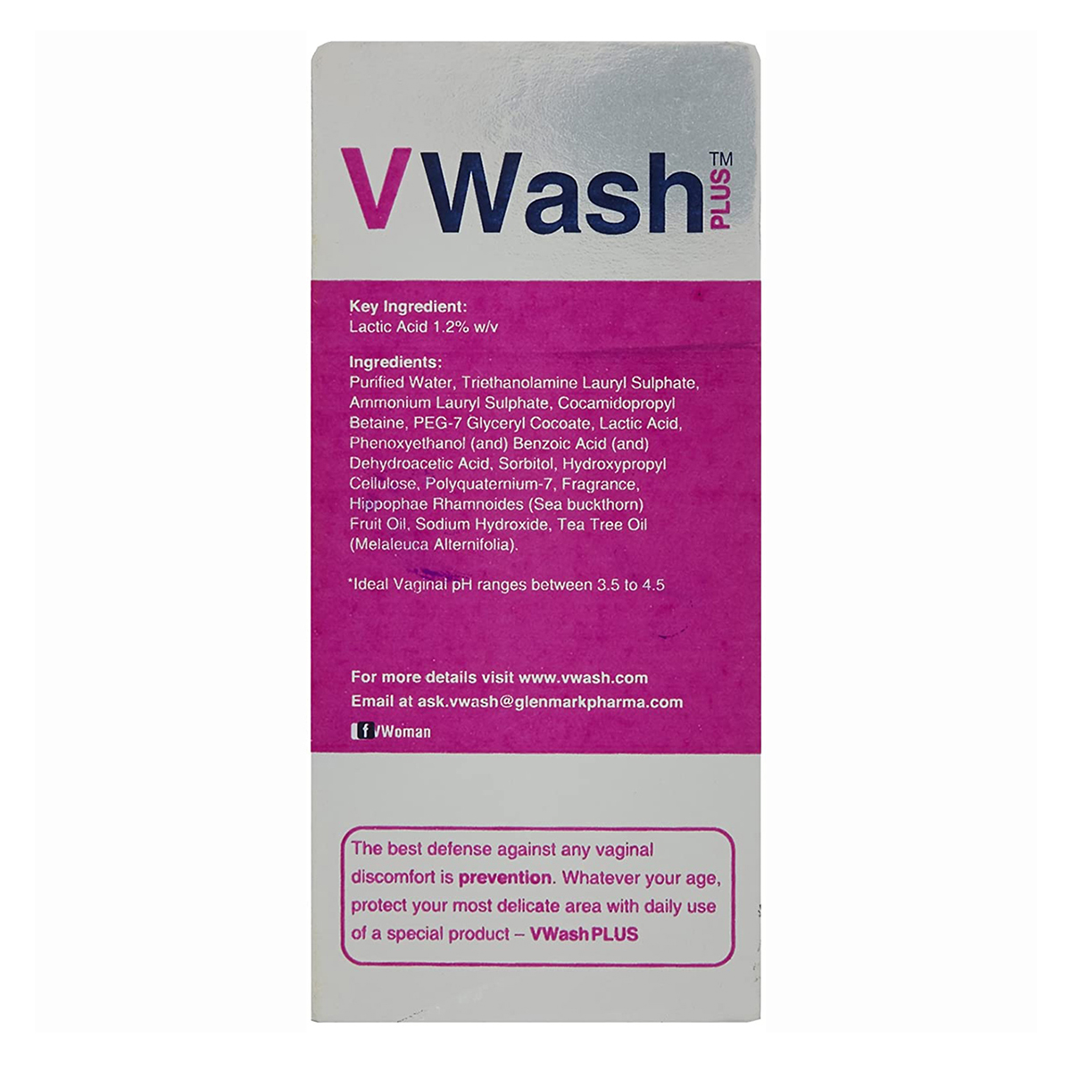 VWash Plus Expert Intimate Hygiene Wash, 20 ml Price, Uses, Side ...