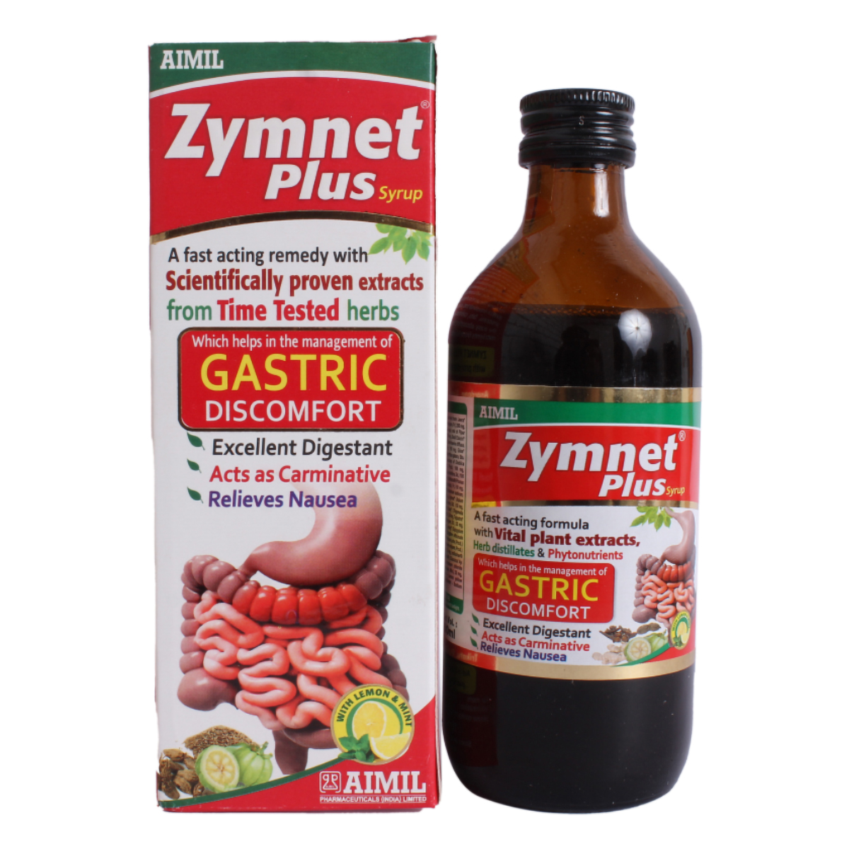 Aimil Zymnet Plus Syrup, 200 ml | Uses, Benefits, Price | Apollo Pharmacy
