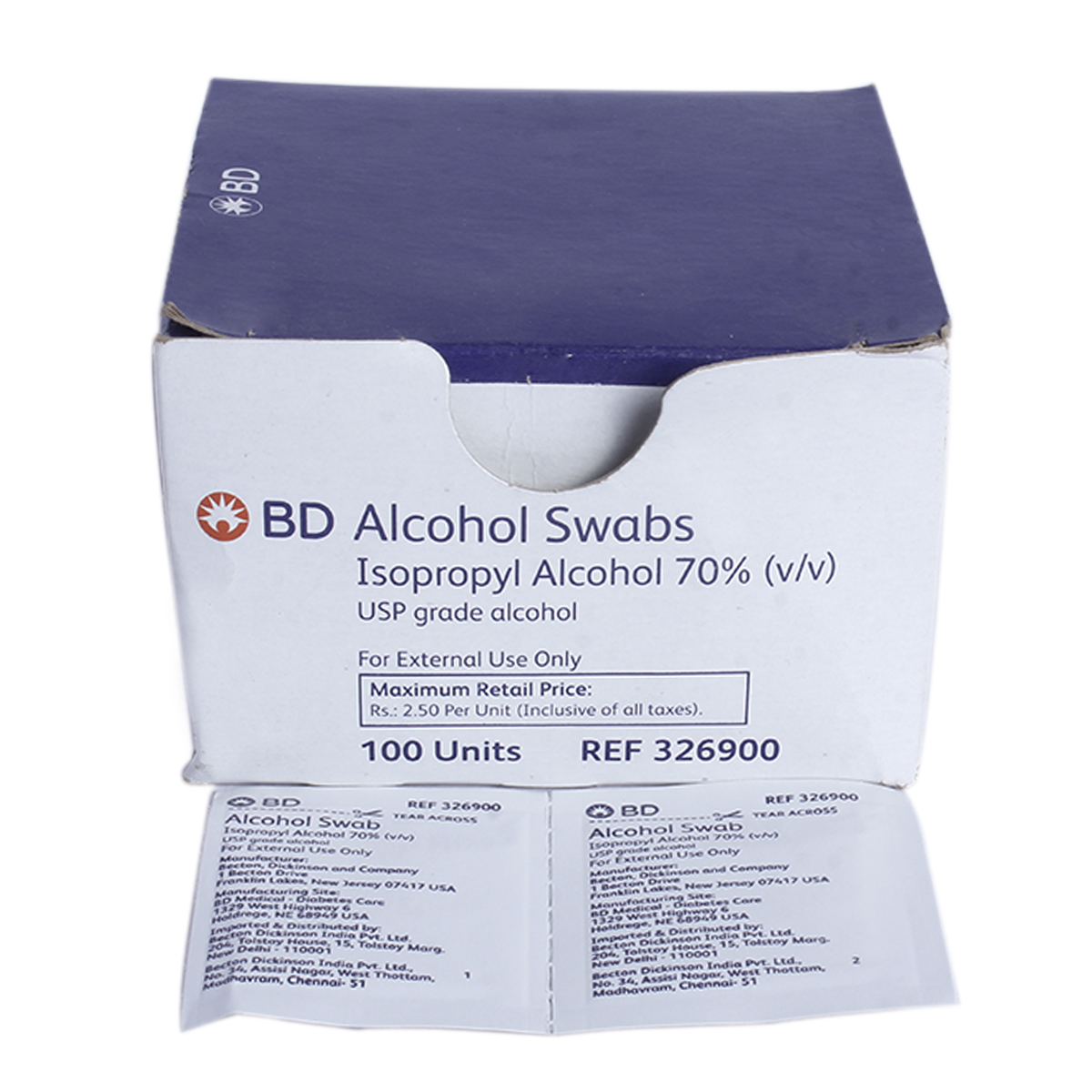BD Alcohol Swabs 100's Price, Uses, Side Effects, Composition - Apollo ...