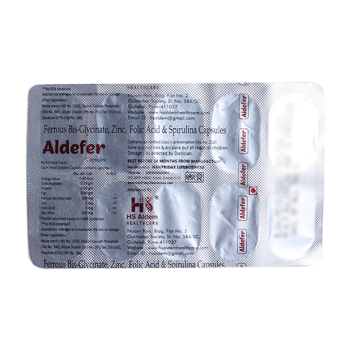 Alde-Fer Capsule 10's Price, Uses, Side Effects, Composition - Apollo ...