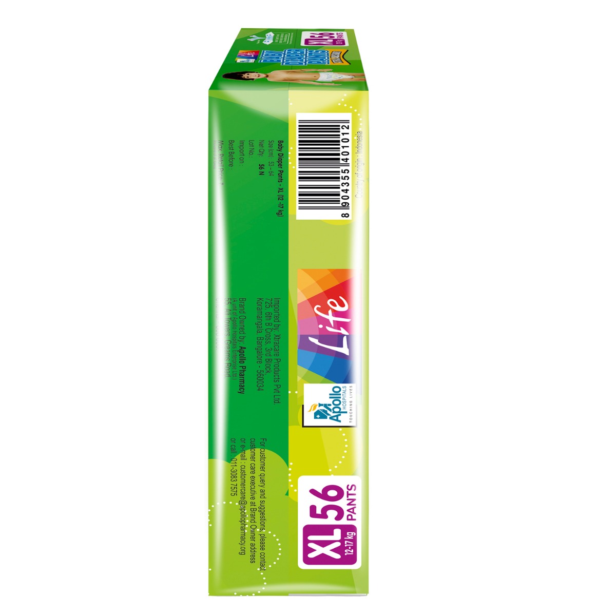 Apollo Life Baby Diaper Pants XL, 56 Count Price, Uses, Side Effects ...