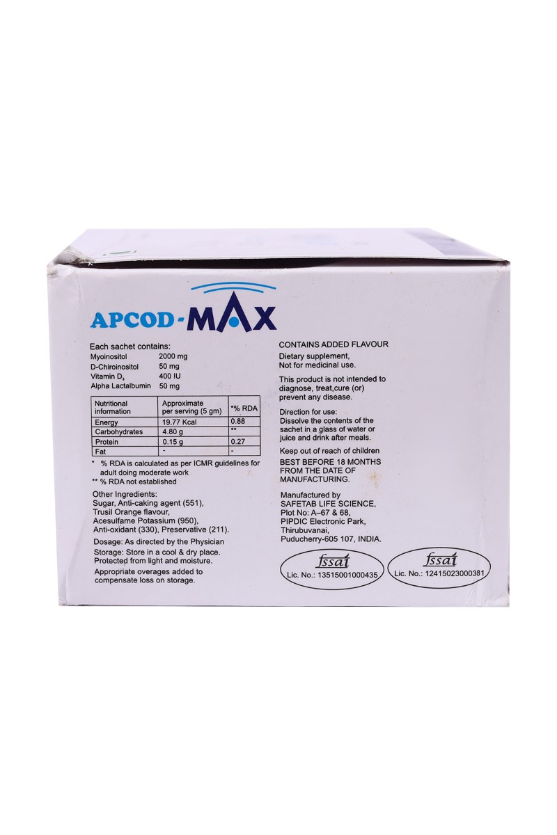 Apcod Max Sachet 5 gm Price, Uses, Side Effects, Composition - Apollo ...