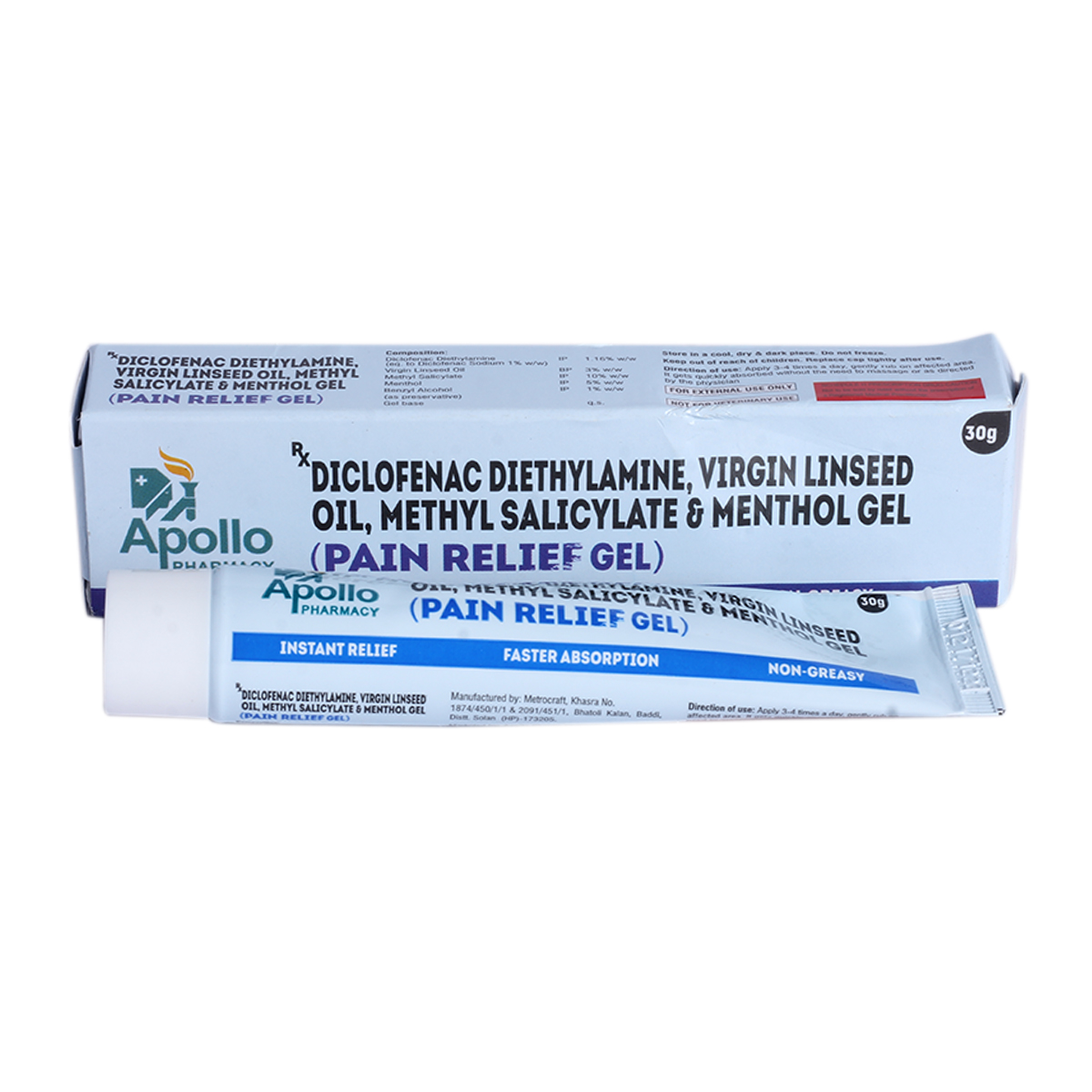 Apollo Life Pain Relief Gel, 30 gm Price, Uses, Side Effects ...