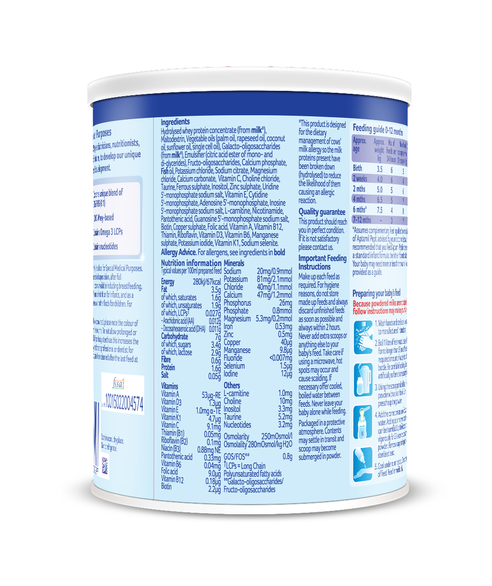 Aptamil Pepti Infant Formula, 0 to 12 Months, 400 gm Tin Price, Uses ...