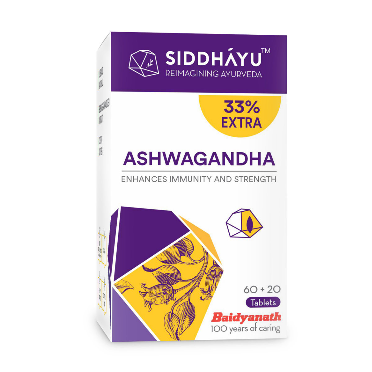Siddhayu Ashwagandha, 80 Tablets Price, Uses, Side Effects, Composition ...