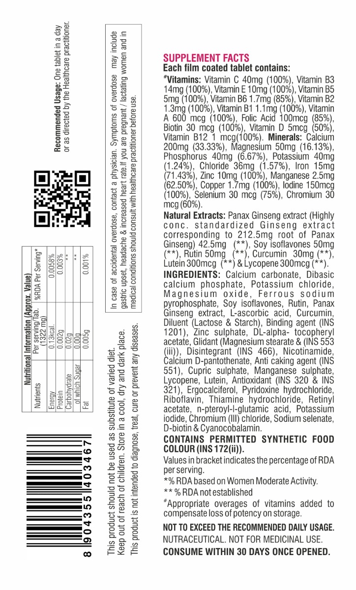 Apollo Life 50+ Women Multi Vitamin, 30 Tablets Price, Uses, Side ...