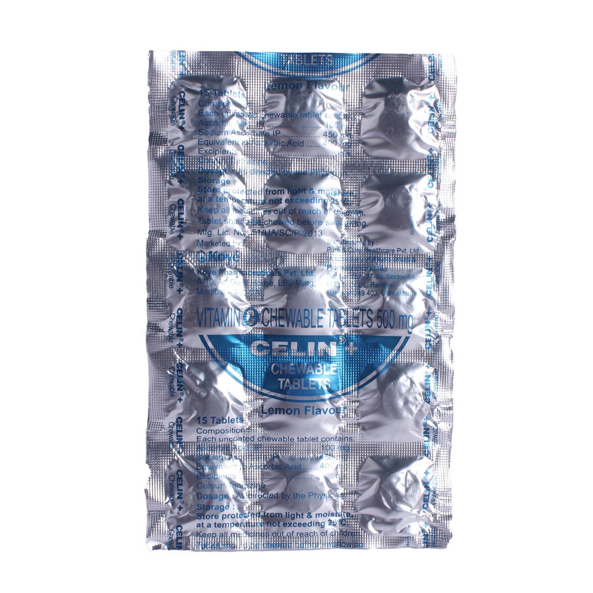 Celin Plus Lemon Flavour Chewable Tablet | Uses, Side Effects, Price ...