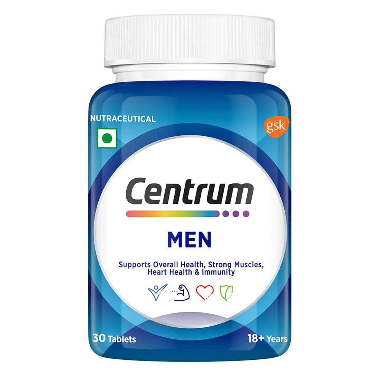 Buy Centrum Men Multivitamin, 30 Tablets | 19 Minutes Delivery | Apollo ...